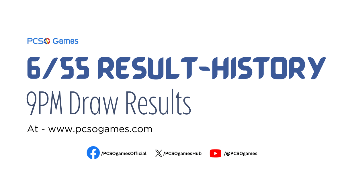 6/55 Lotto Result History and Summary